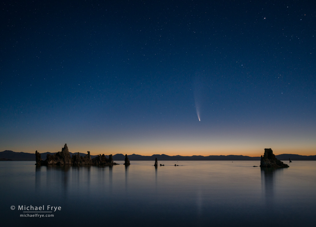 Comet Over Mono Lake : Michael Frye Photography