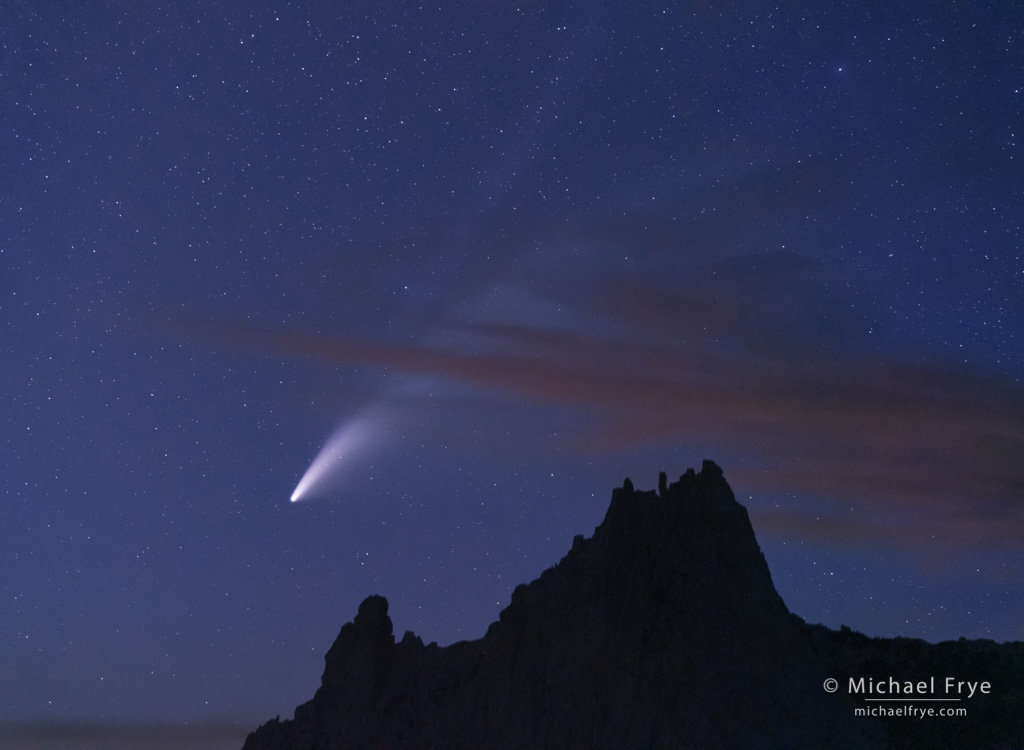 Comet Over an Alpine Lake : Michael Frye Photography
